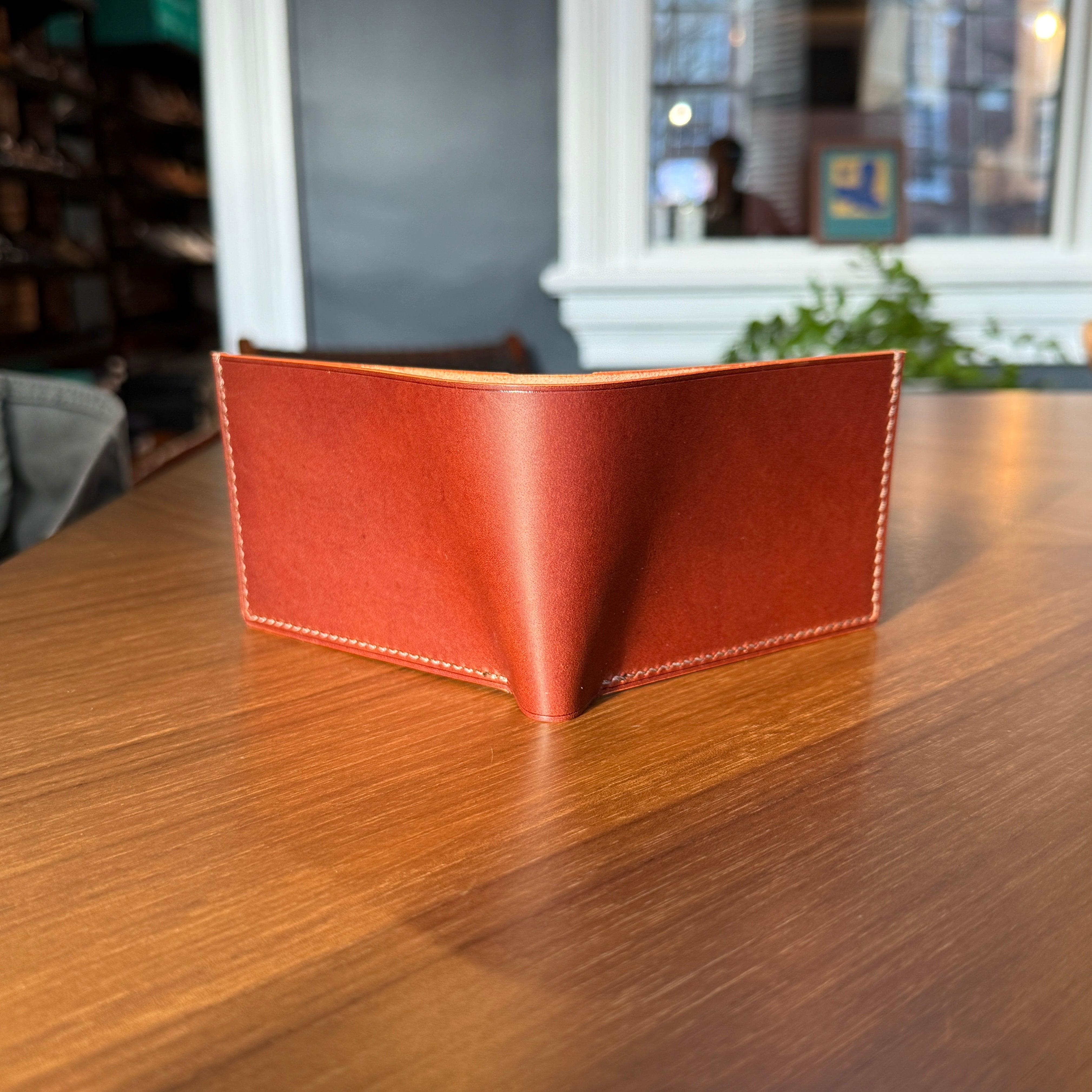 Bronson Leatherworks Billfold Wallet - Mahogany – Old House Provisions